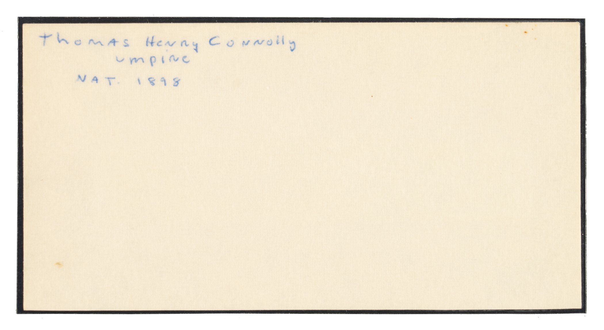 Thomas Connolly Cut Signature (Laminated) - JSA | REA Archive
