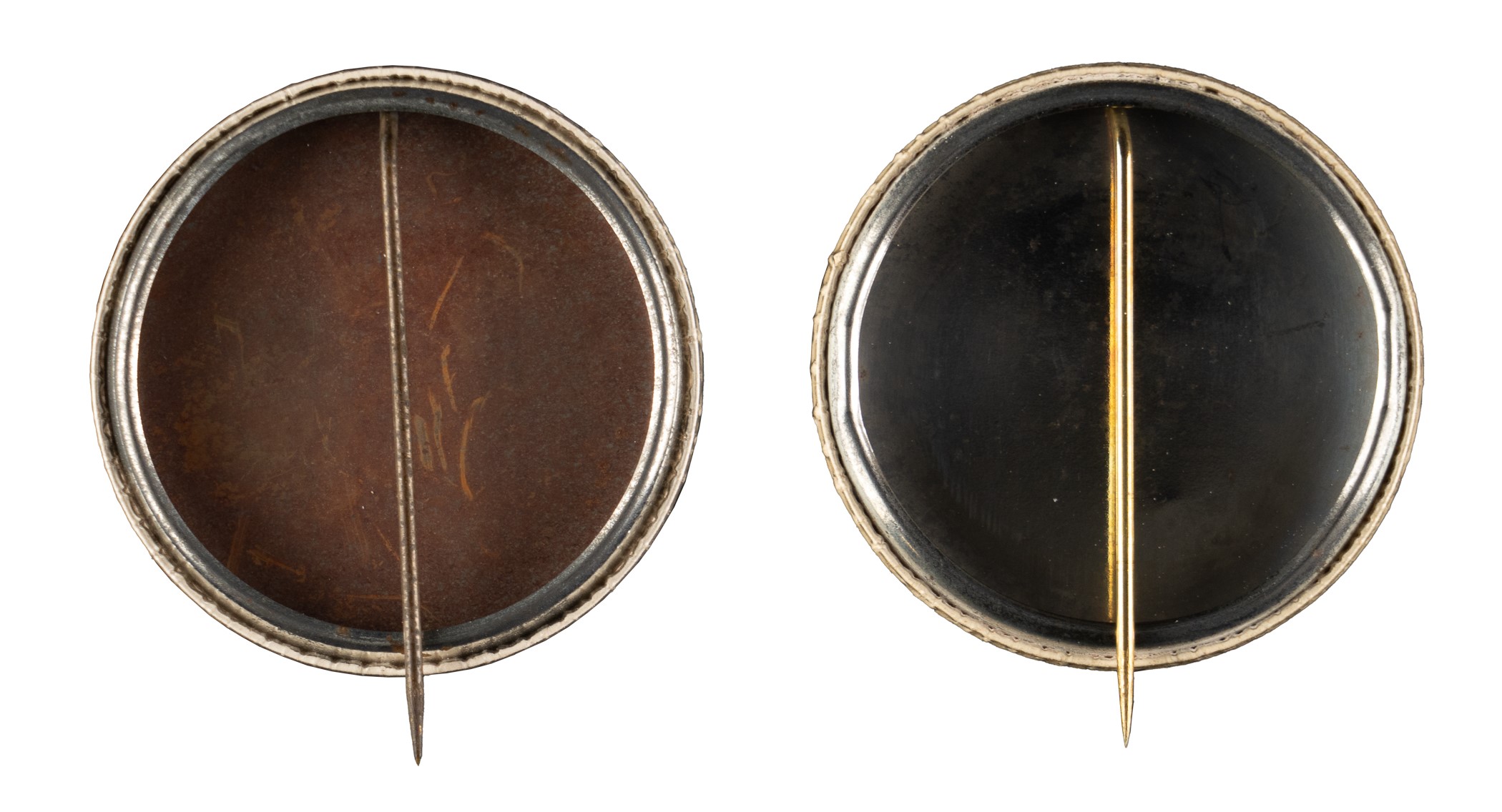 1961 "I'm For Mantle" and "I'm For Maris" Stadium Pin Set (Ex-Barry ...