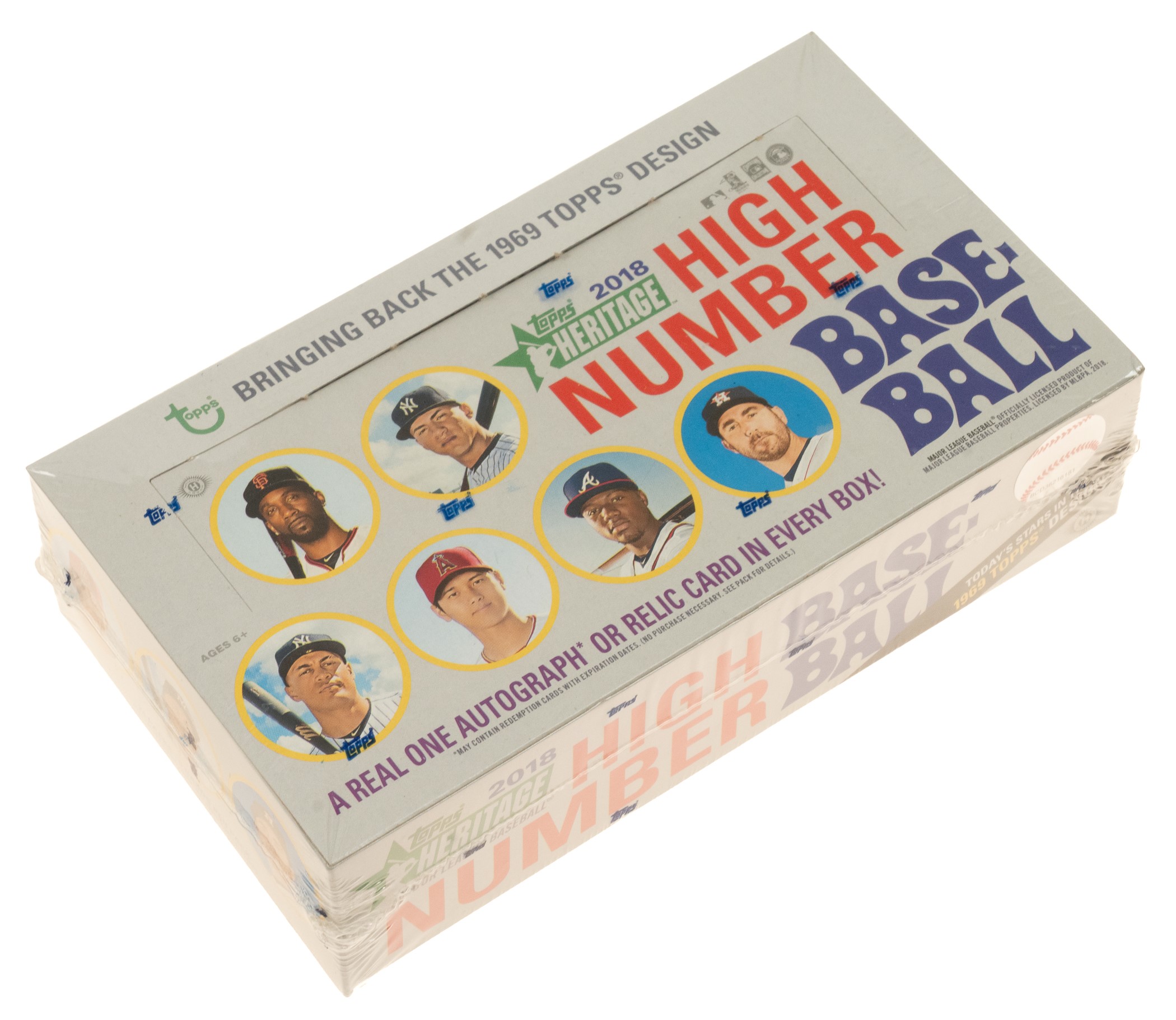 2018 Topps Heritage High Number Factory-Sealed Unopened Hobby Box (24 ...