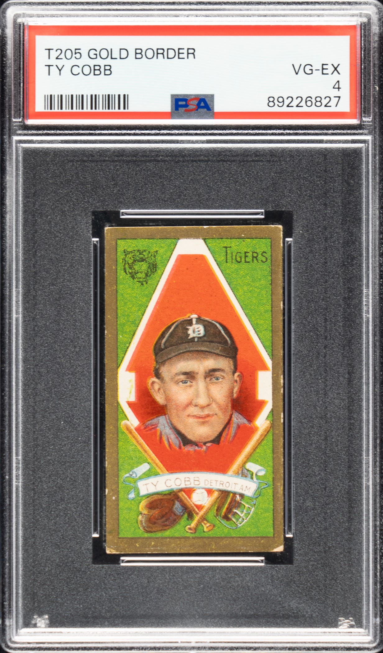 1911 T205 Gold Border Ty Cobb PSA VG-EX 4 | REA Archive