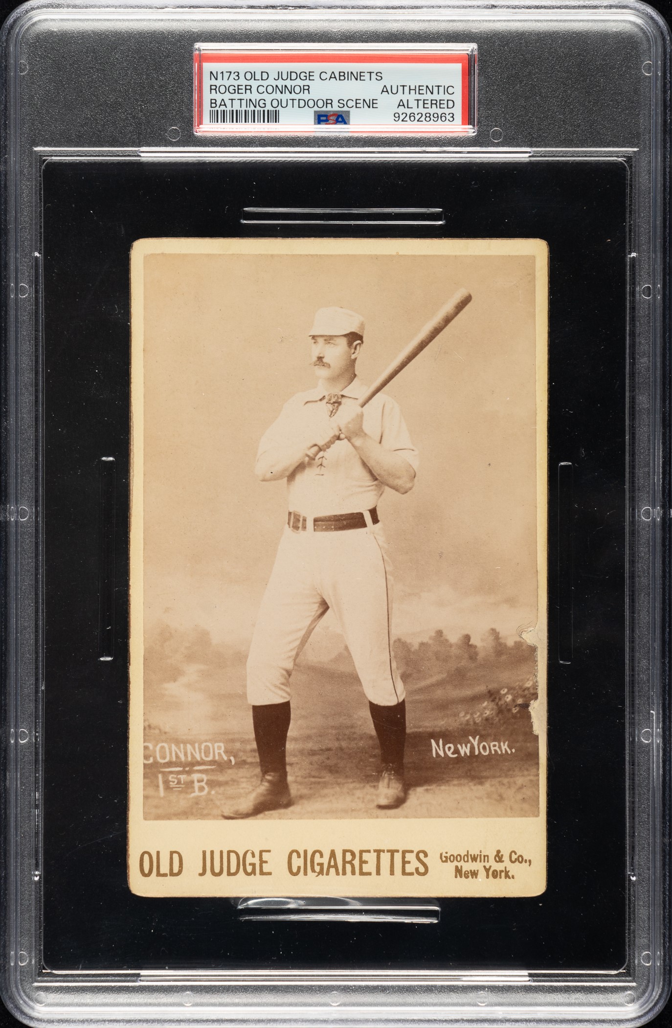 1888 N173 Old Judge Cabinet Roger Connor - Batting Pose Unique to N173 ...